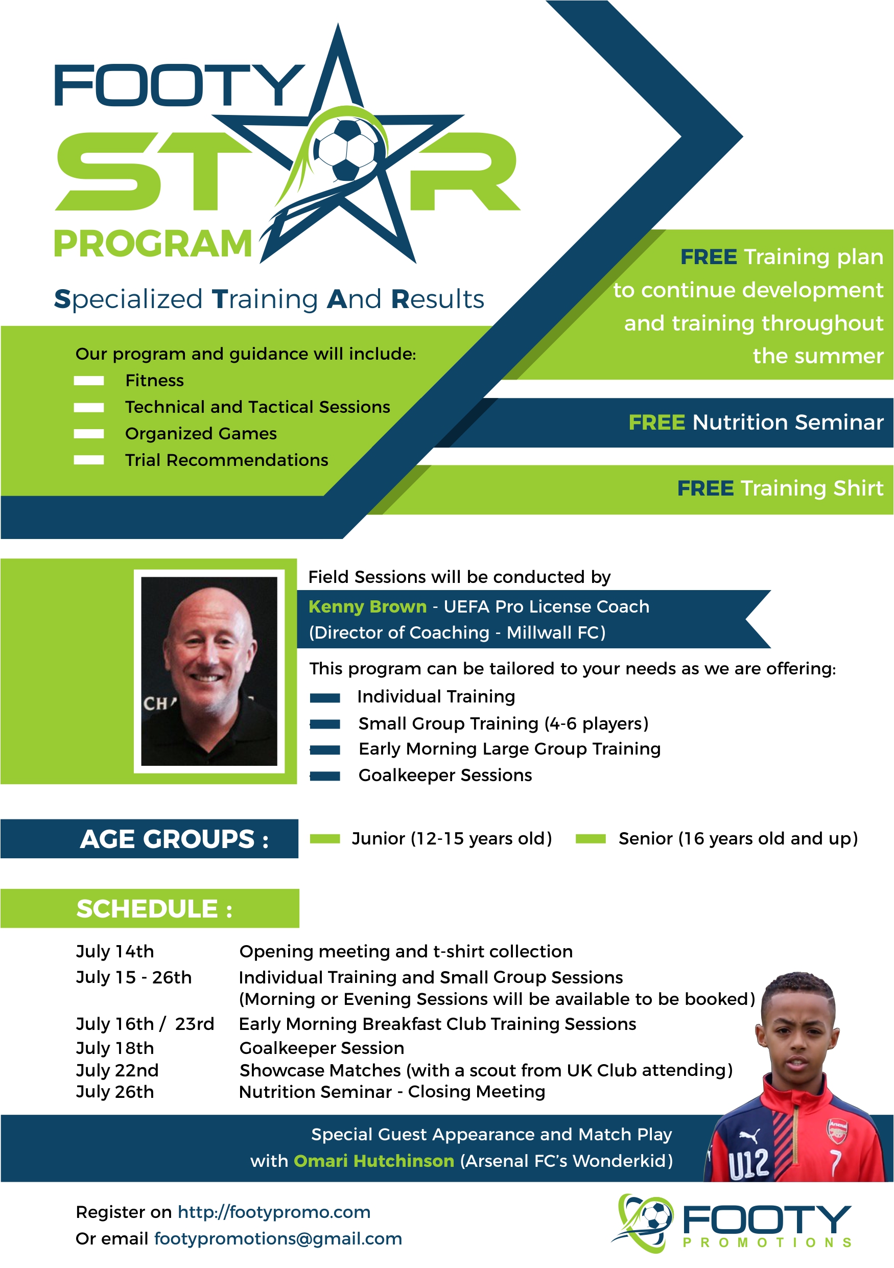 REGISTER: FOOTY STAR PROGRAM – Personal Training – Footy Promotions